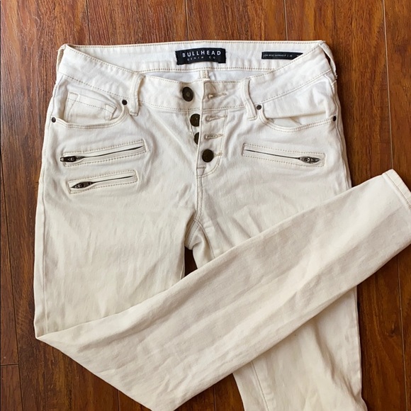 Bullhead | Jeans | Bullhead Low Rise Button Up Jeans Cream Color | Poshmark